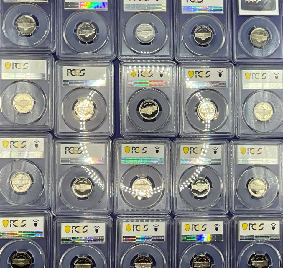 GRADED USA COINS (LOT OF 3) 💰 PCGS NGC PR69DCAM U.S. Mint Silver Clad ...