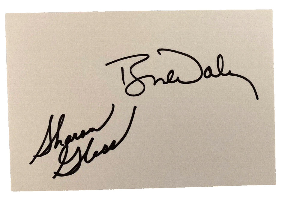 "CAGNEY & LACEY" Sharon Gless - Tyne Daly HAND AUTOGRAPHED 4"x6" Index ...