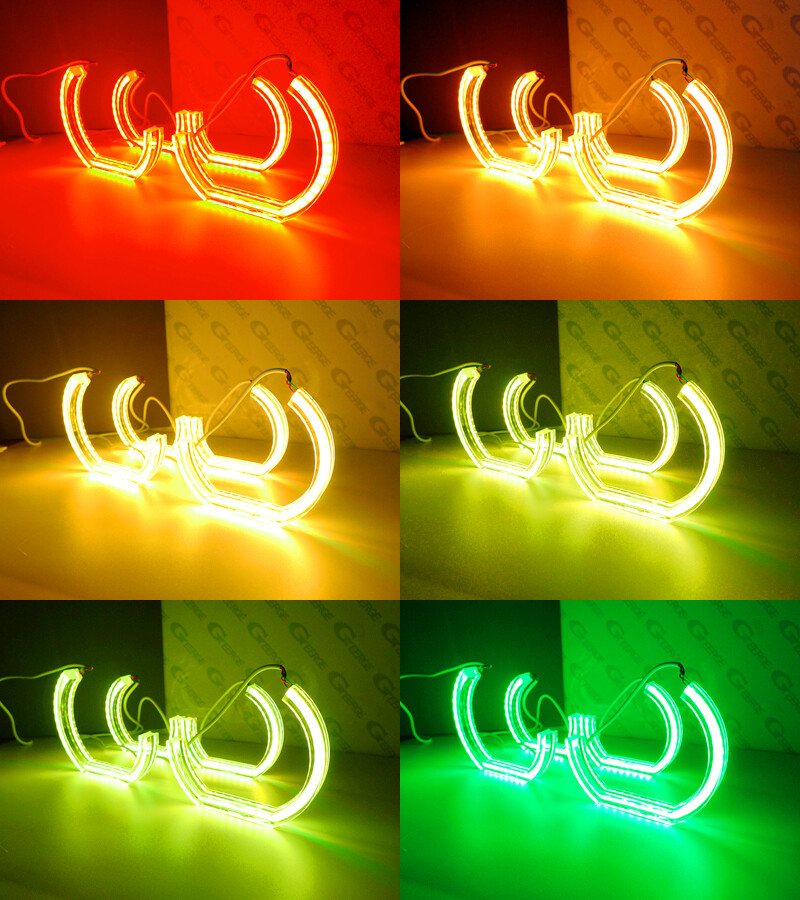 For BMW 5 Series F10 F11 F18 M5 Multi Color DTM Style RGB Led Angel ...