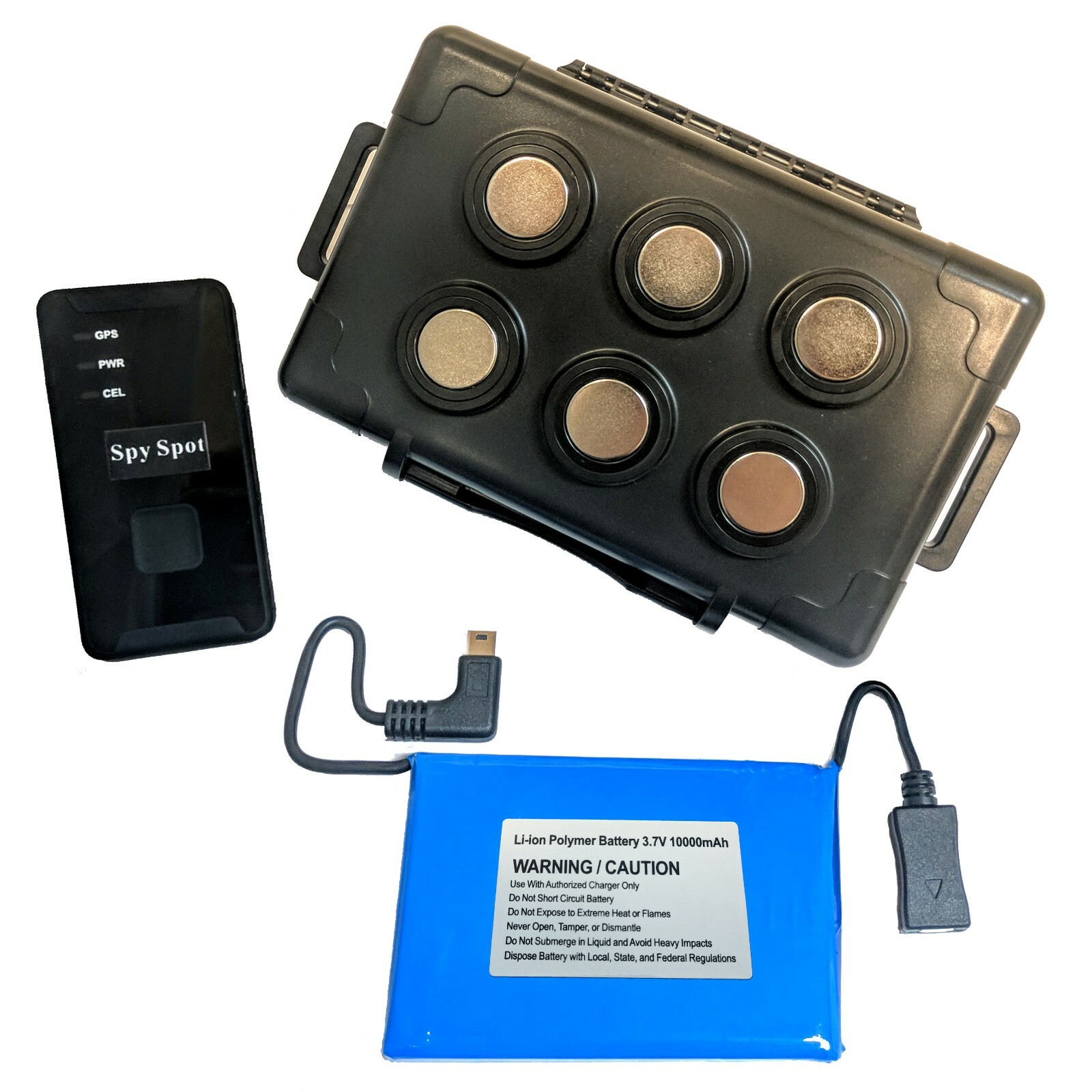 Spy Spot 4G Alarm System Storage Unit Mounted GPS Locator Magnetic Long ...