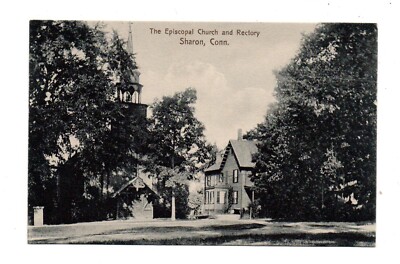 SHARON, CT ~ EPISCOPAL CHURCH & RECTORY, EGGLESTON PUB ~ 1910s | eBay