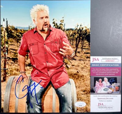 Guy Fieri Signed Diners, Drive-ins and Dives 8x10 Photo A Autograph JSA ...