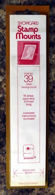 SHOWGARD Stamp Mounts Clear (210mm Strips) Size No. 39 GS626 | eBay UK