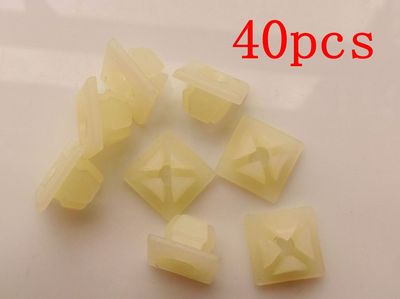 40 Bumper License Plate Nut Bracket Clip 1/4" (#14) Screw Grommet For ...