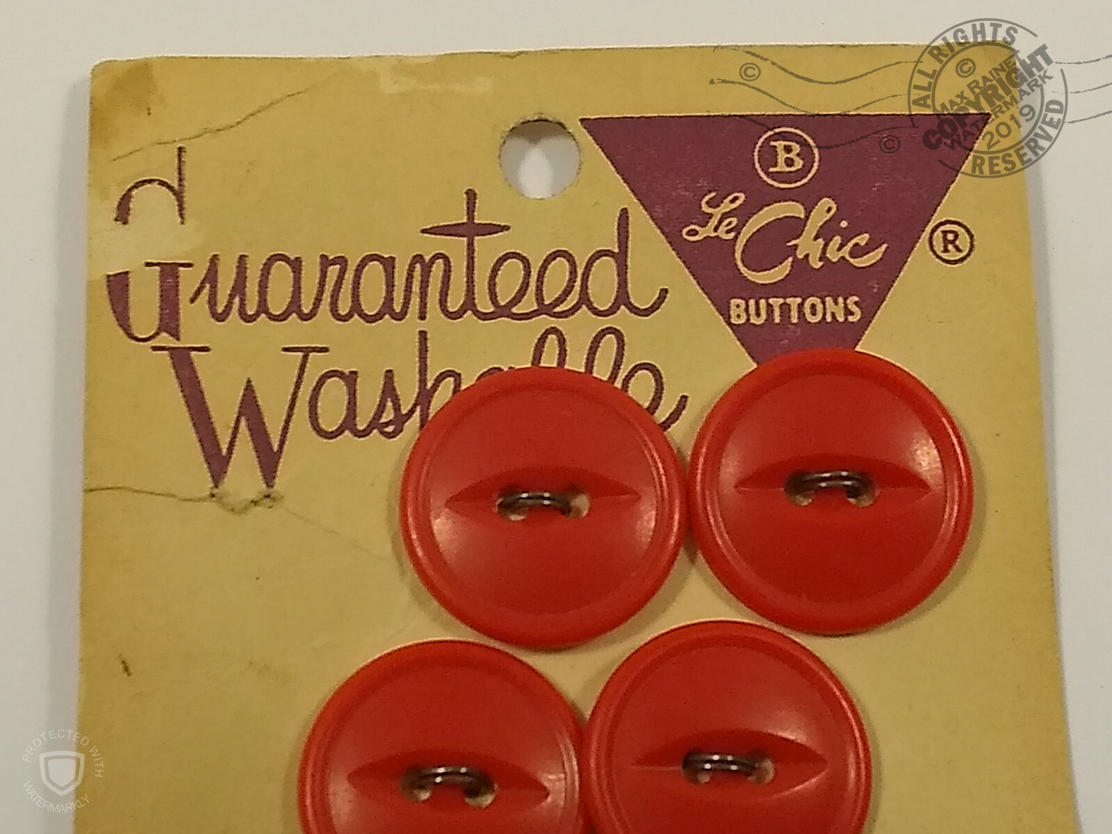 7 RED Plastic Resin Celluloid? Buttons Mix 3/4" * VINTAGE * * * * OLD ...