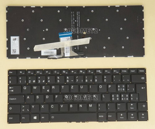 For Lenovo Flex 4-1435 4-1470 4-1480 Keyboard SW Swiss Tastatur Backlit ...