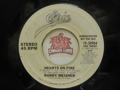 Promo! Randy Meisner – Hearts On Fire / Same, 45 RPM VG (13H) | eBay