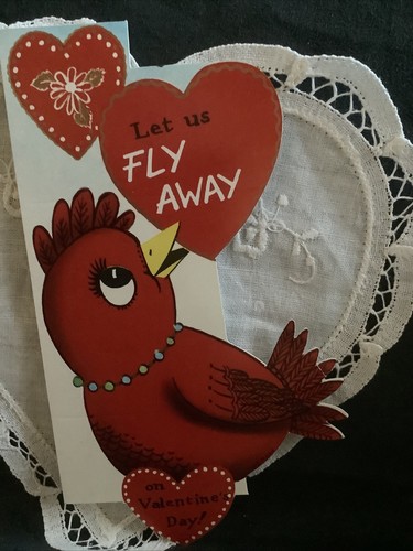 Vintage Valentines day Card “Let us fly away” unused+env | eBay