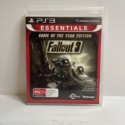 Fallout 3 PS3 Essentials Game of the Year Edition Bethesda | eBay Australia
