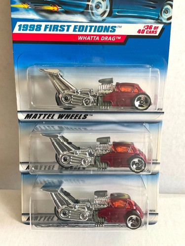 Hot Wheels WHATTA DRAG Lot of 3 ! 1998 First Editions #673 - BWM ISETTA ...