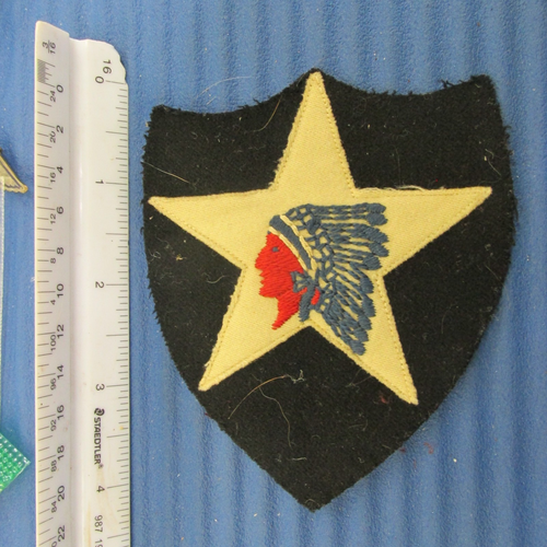 POST WW1 2ND INF.3 PIECE PATCH ON FELT. | eBay