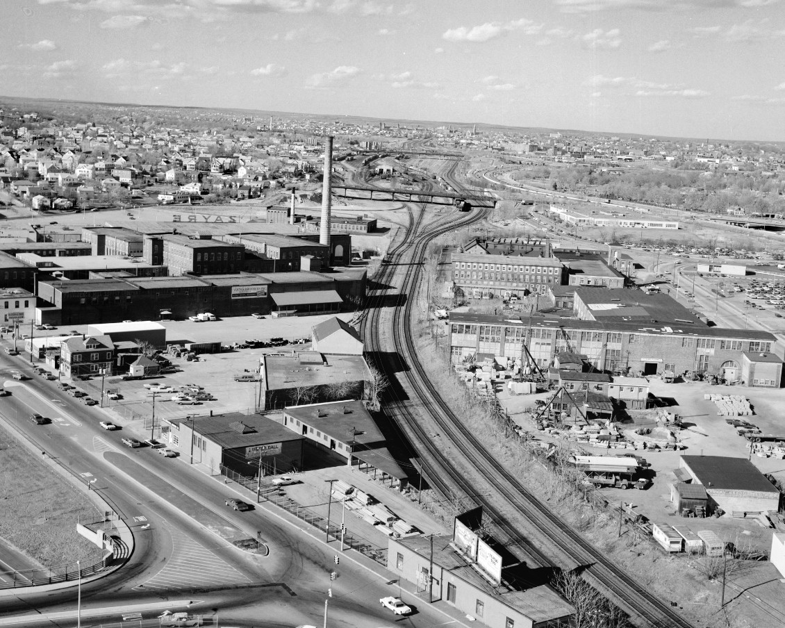 Amtrak Route N from Charles Street Bridge Providence RI 1977 8x10 photo ...