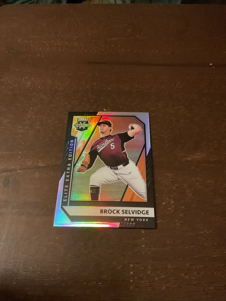 2021 Panini Elite New York Yankees Prospect Brock Selvidge Opti-Chrome ...