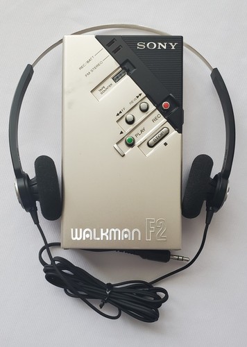 Vintage Sony Walkman WM-F2 FM Stereo Cassette Recorder And Headphones ...