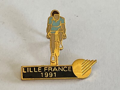 a PINS PIN ENAMEL VELO BICI COURSE BIKE CLUB INTEL LILLE 1991 VERSION ...