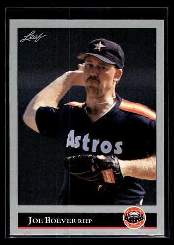 1992 Leaf Baseball #491 Joe Boever Mint+ Houston Astros | eBay