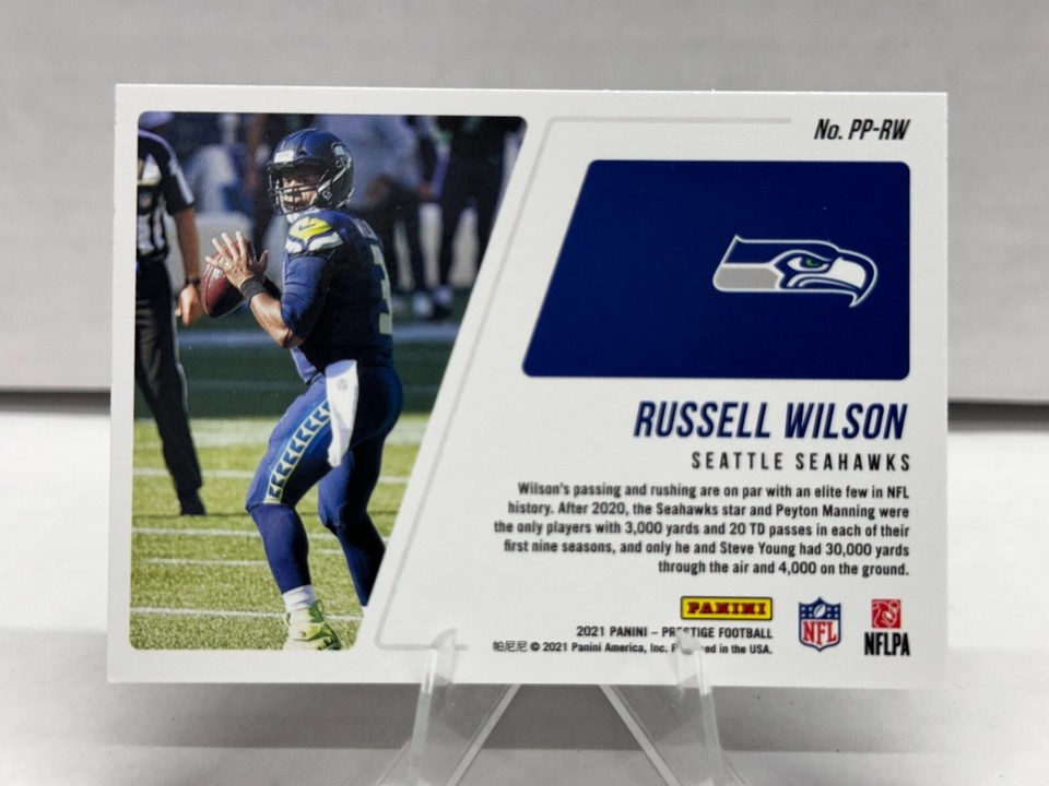 2021 Panini Prestige Prestigous Pros #PP-RW Russell Wilson Seattle ...