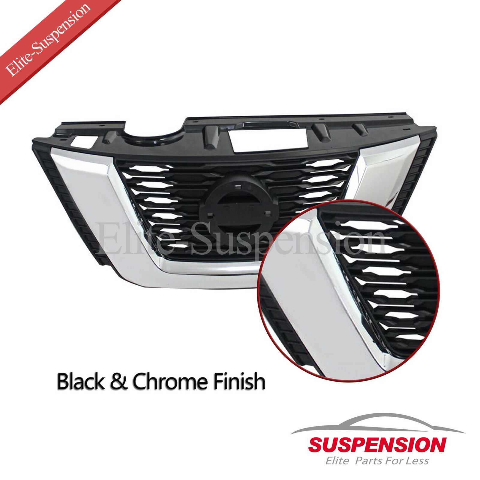 Front Chrome Bumper Grille Grill 623106FL0B For 2017 2018 Nissan Rogue ...