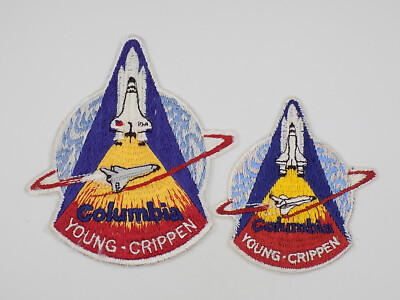 Official NASA Columbia STS-1 1981 Space Shuttle Patch Set - 3" & 4 ...