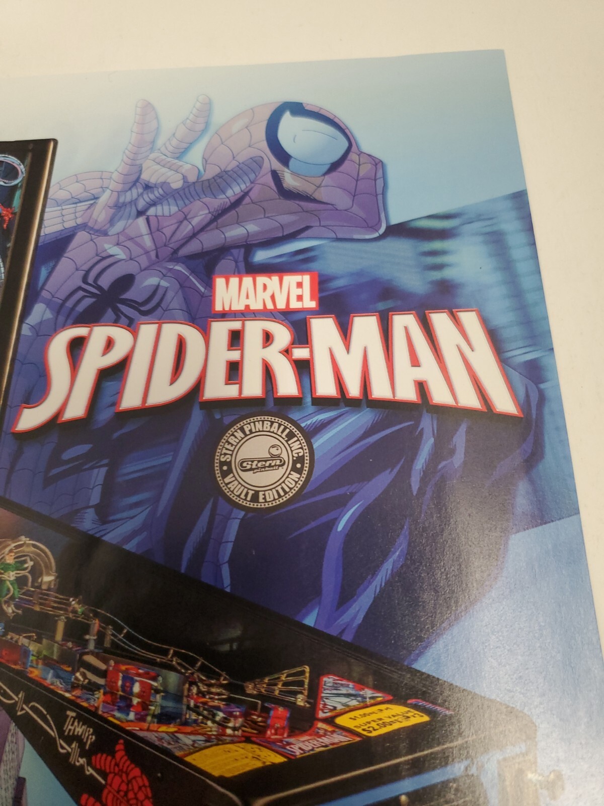 Marvel Spider-Man Vault Edition Flyer/Brochure Ad Stern Pinball Machine ...