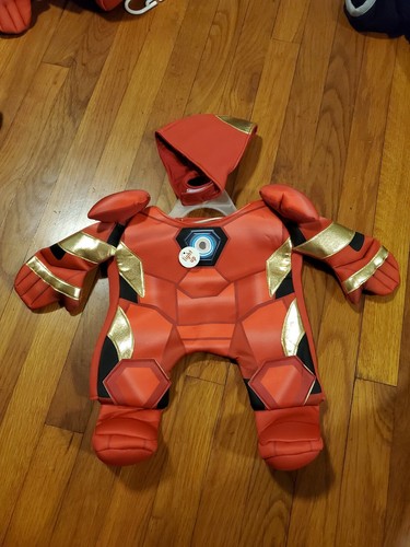 Offical Marvel Avengers Iron Man Dog Costume M w/ Light Up Arc Reactor ...