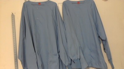 Fashion Seal Healthcare Cuffed Smock ( 5XL-RG ) ( Lot of 2 ) Blue Pre ...