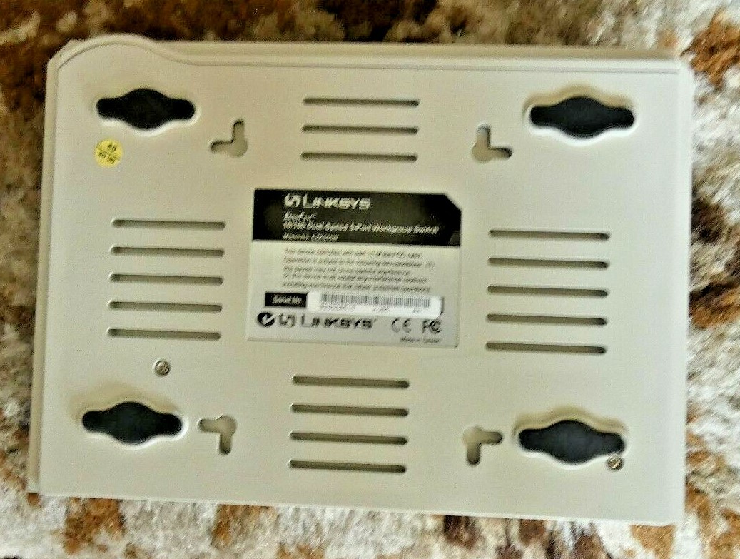 Linksys EZXS55W 10/100 EtherFast Dual Speed 5 Port Switch | eBay