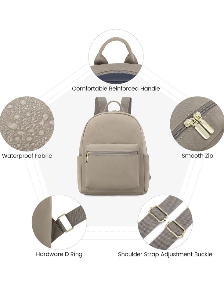 Carry-on Mini Backpack, Fits 11" Tablet - Waterproof - Anti-Theft ...