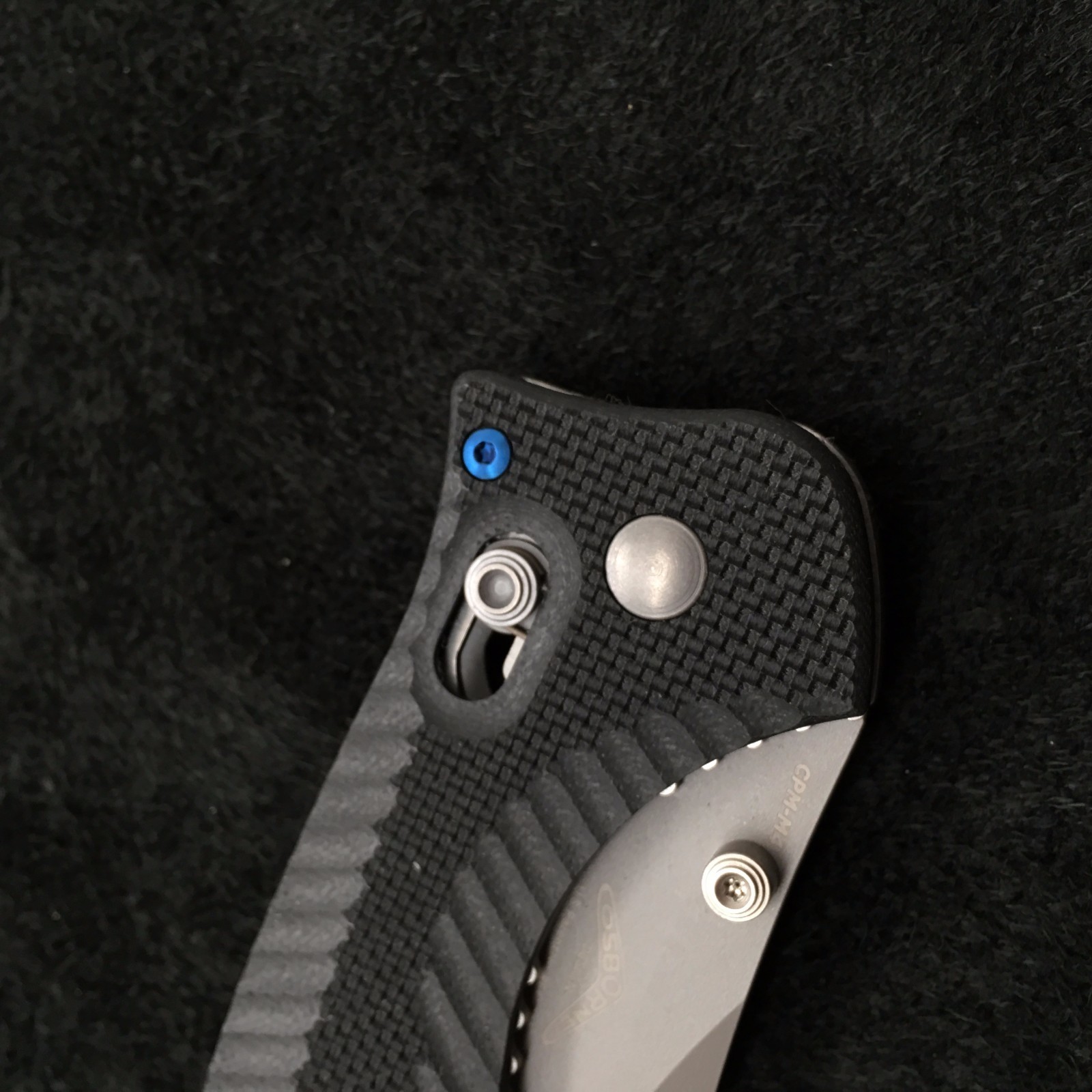 (No Knife) Benchmade 810 Contego ~ Scale & Clip Screw Set Titanium blue ...