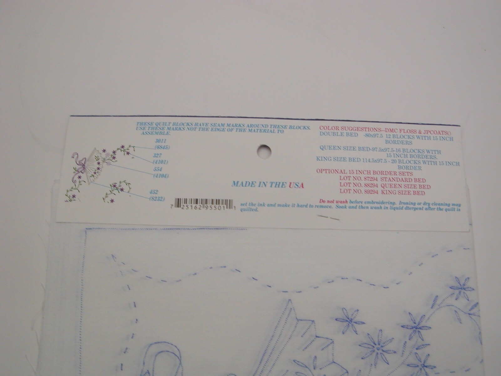 NEW FAIRWAY NEEDLECRAFT 18" X 18" QUILT BLOCKS 6 BLOCKS #95501 | eBay