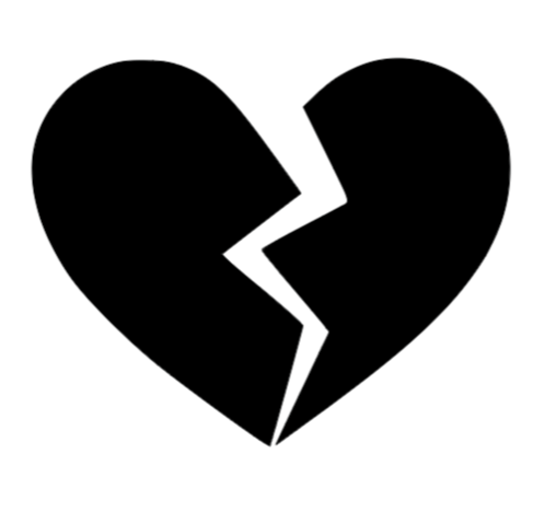 Broken Heart Decal Sticker Window VINYL DECAL STICKER Car | eBay