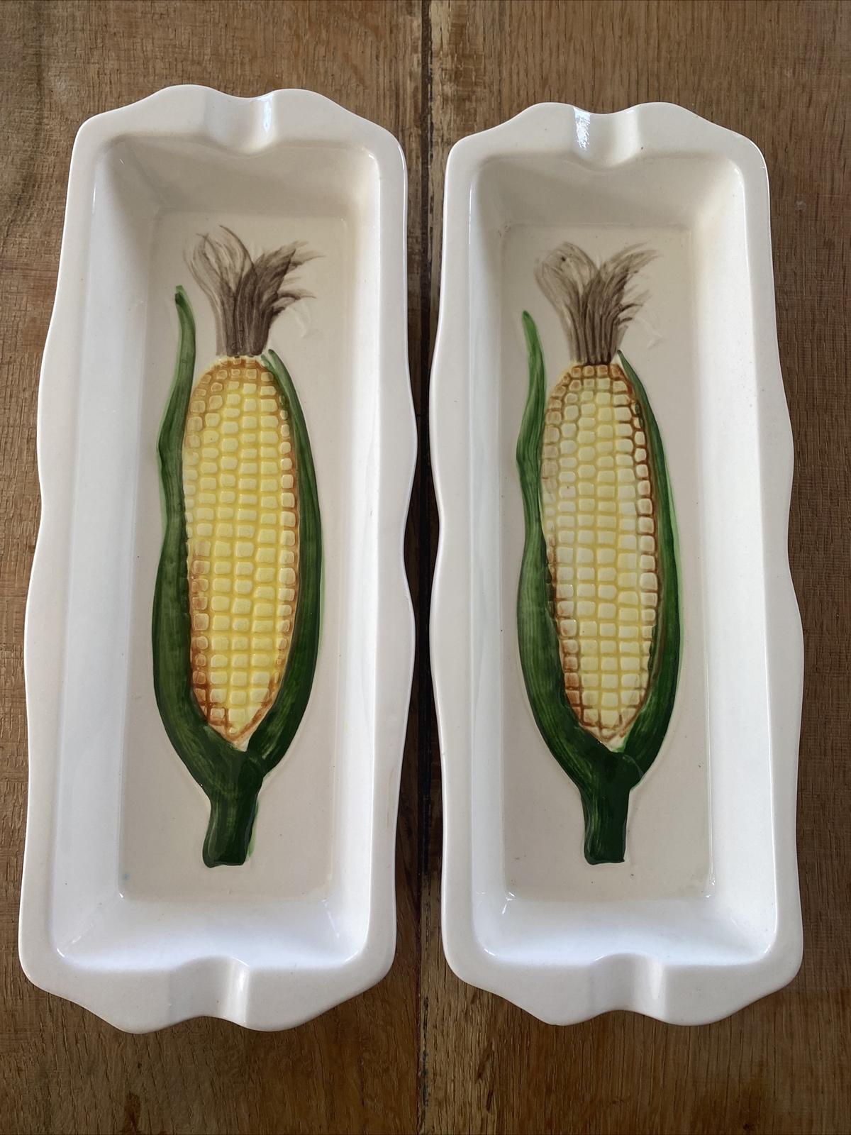 ORIGINAL JSC DESIGN CORN HOLDERS YELLOW CORN KERNEL DESIGN SET OF 2 ...