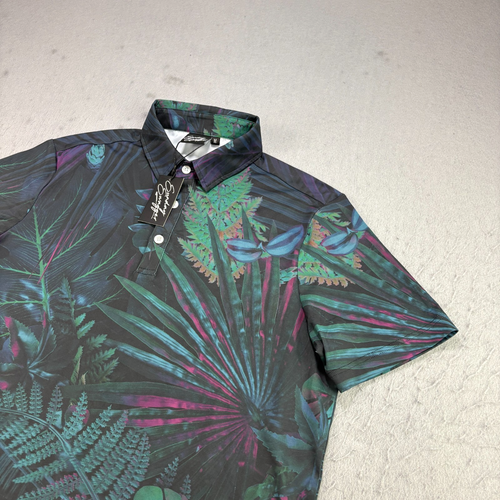 Sunday Swagger Shirt Mens Medium Golf Polo Floral Stretch Performance ...