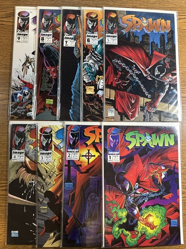 Spawn #1 2 3 4 5 6 7 8 9 COMPLETE Image Comics Lot Run Set Mcfarlane VF/NM | eBay