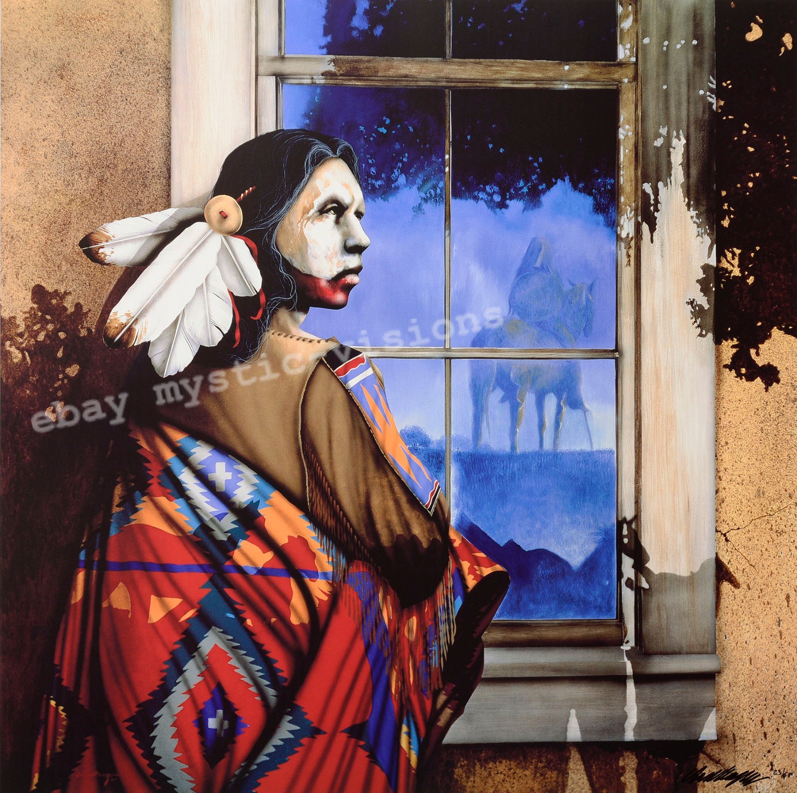 JD Challenger - REFLECTIONS FROM THE SHADOW SPIRIT - S/N CANVAS - w/coa ...