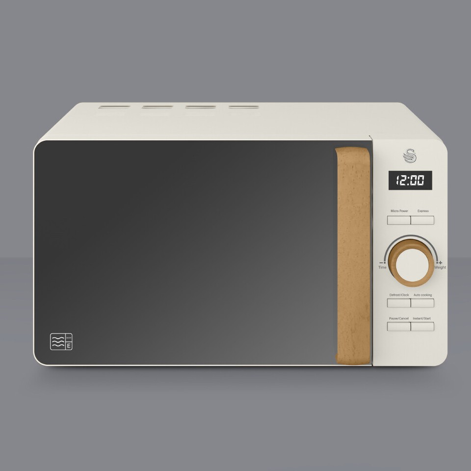 Swan Nordic Modern Cotton White Scandinavian Style Digital 20L 800W ...