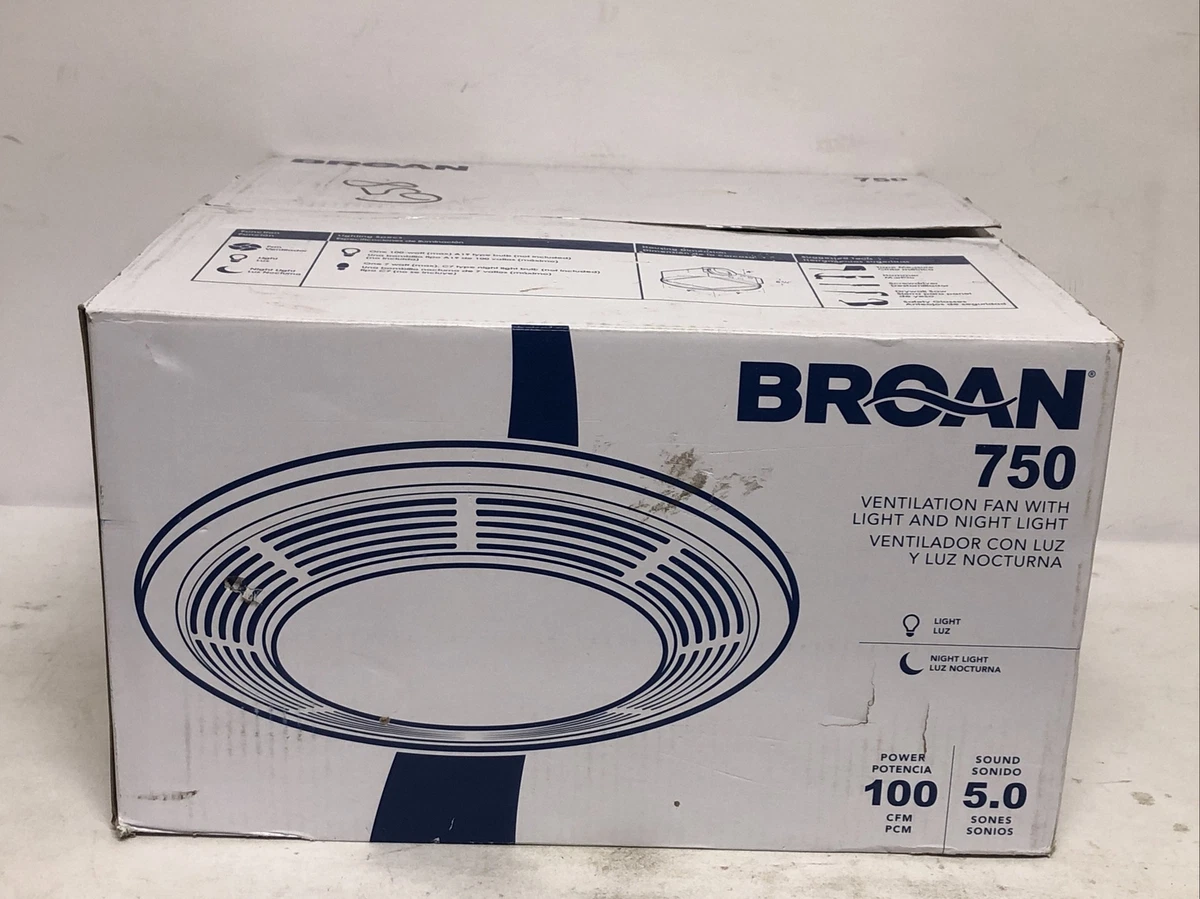 Broan 100 Cfm Ceiling Exhaust Bath Fan With Light | Shelly Lighting