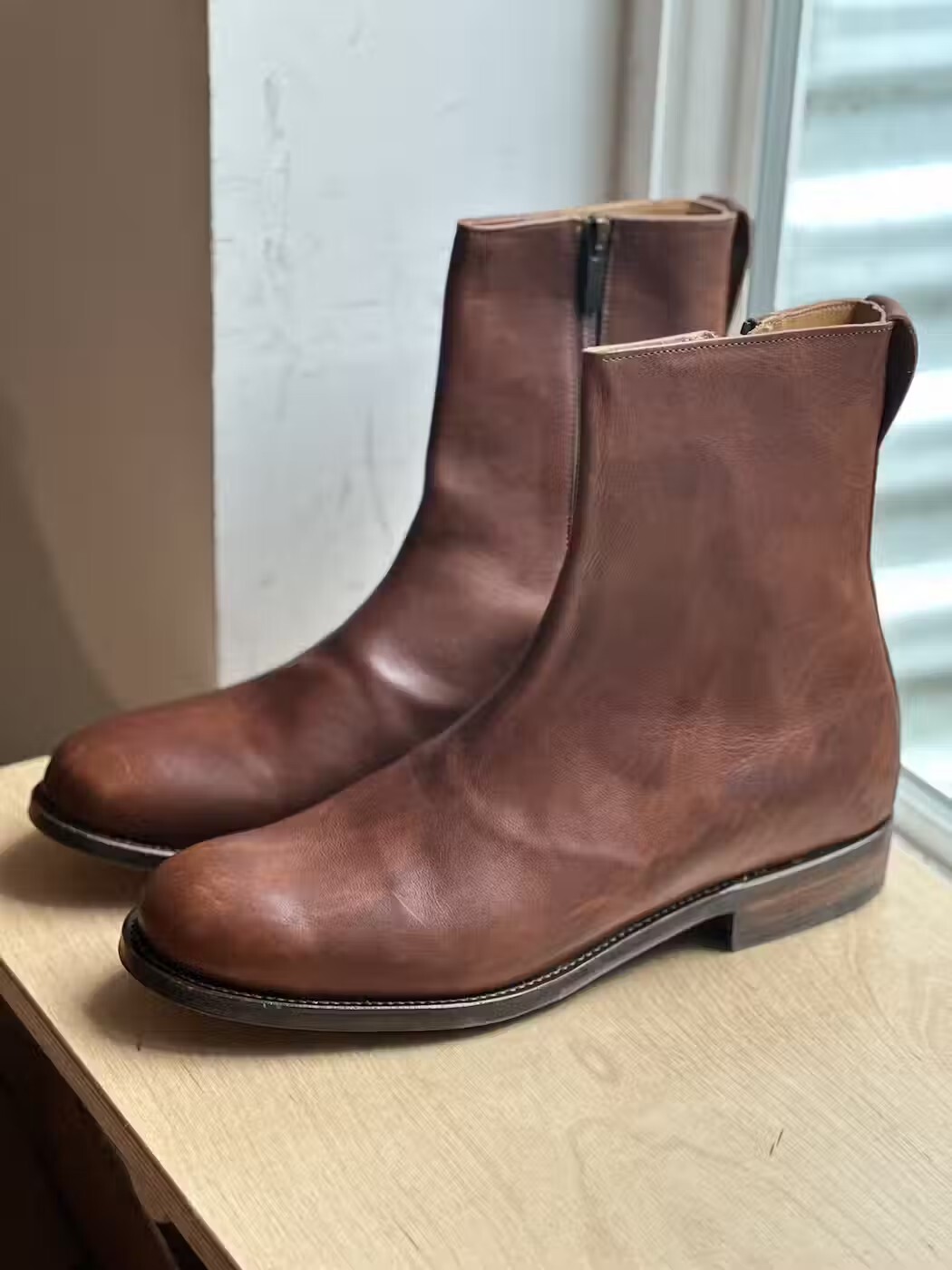 Viberg Wholecut Herald boot in Regency Calf size 10 - Gem
