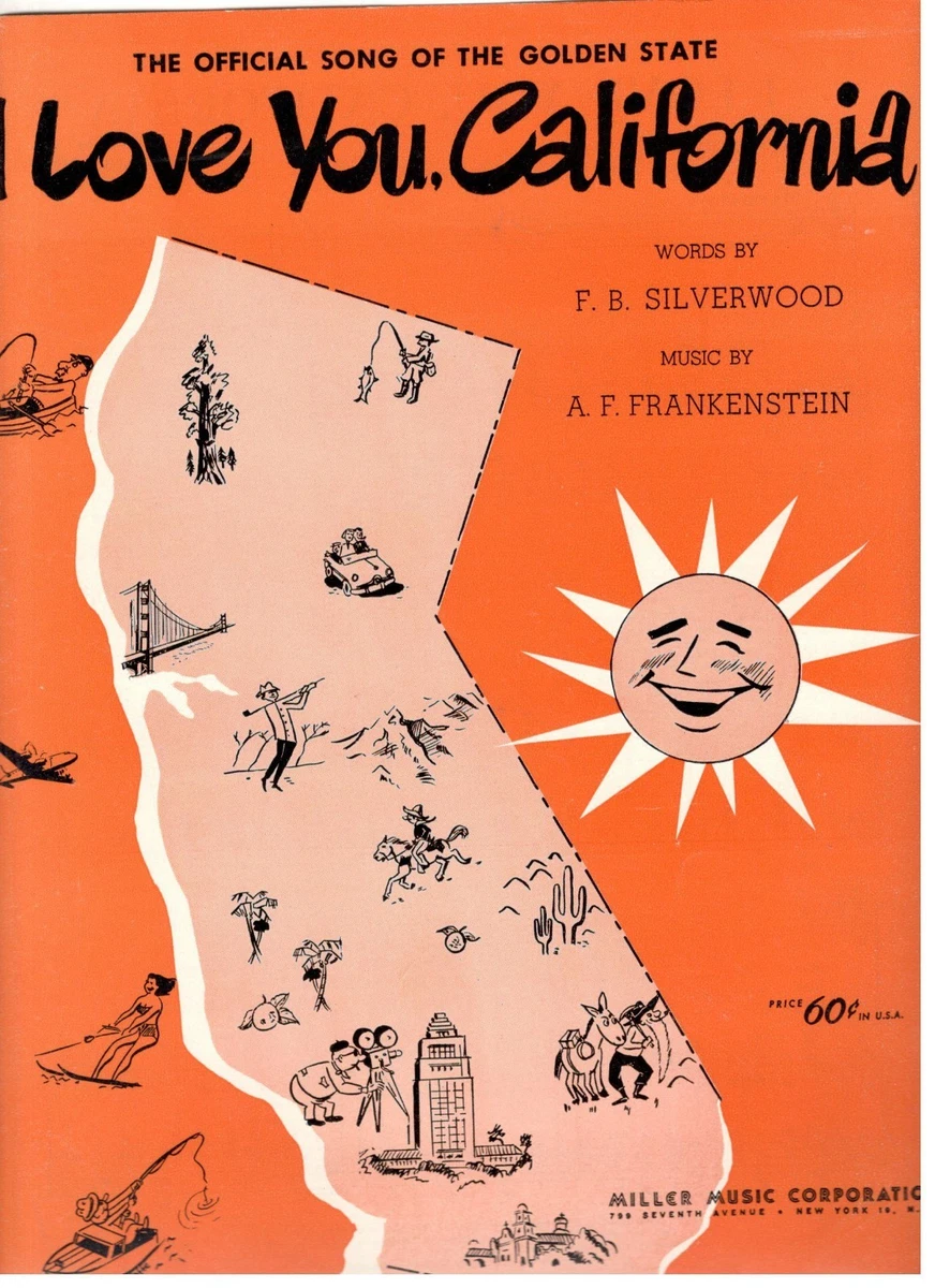I Love You California Sheet Music