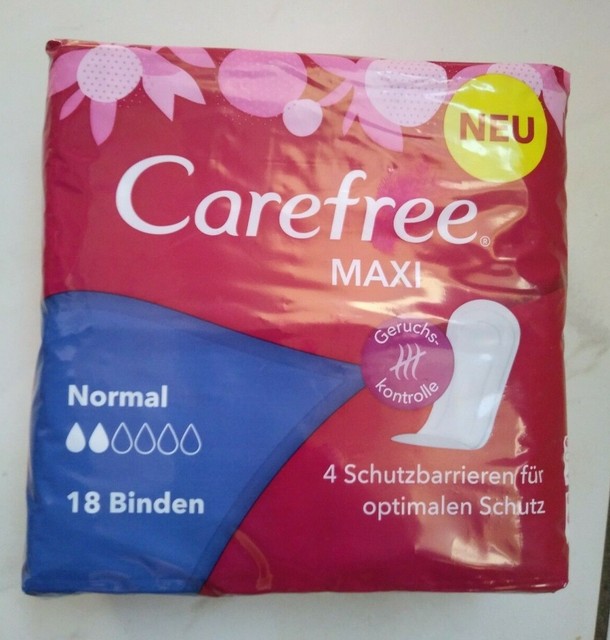 8 Packungen CAREFREE Maxi Binden normal je NP Ca. günstig kaufen | eBay