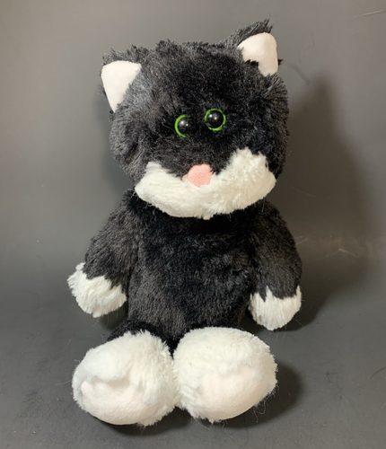 TY Attic Treasures Bessie Black White Cat 12" Plush Stuffed Animal Baby ...