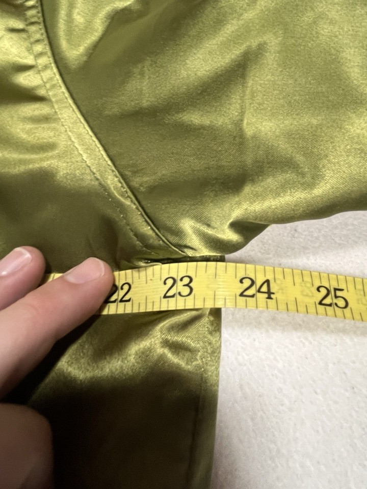 JC Customs Stack Season Satin Bomber Jacket Olive Green Medium | eBay
