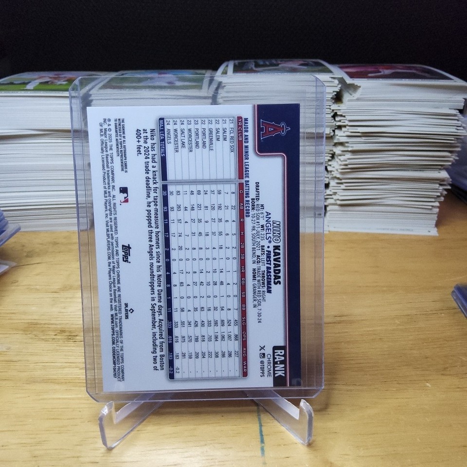 2025 Topps Chrome Update Niko Kavadas Rookie Mini Diamonds SP Auto | eBay