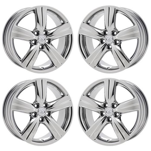 18" Lexus GS350 PVD Bright Chrome Wheels-C Rims Factory OEM 74184 ...