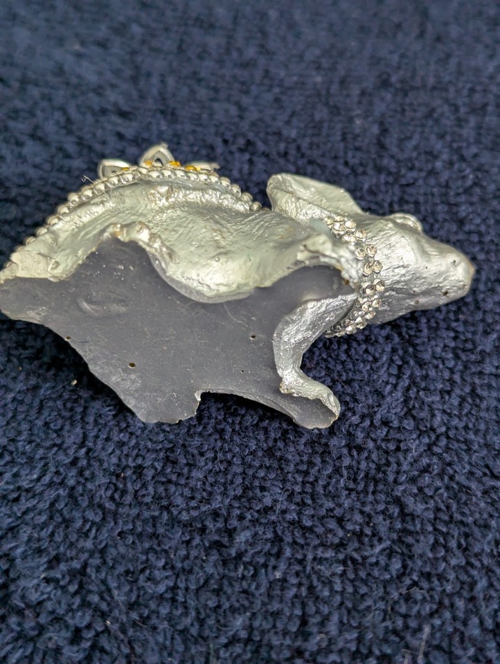 Blinged Silver Rat Statue Associated w/Hindu Deity Ganesh 3" long | eBay