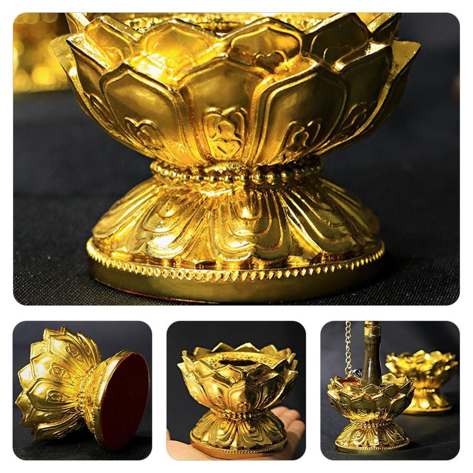 Prayer Wheel Base Lotus Shaped Hand Held Prayer Wheel Support Base Home ...