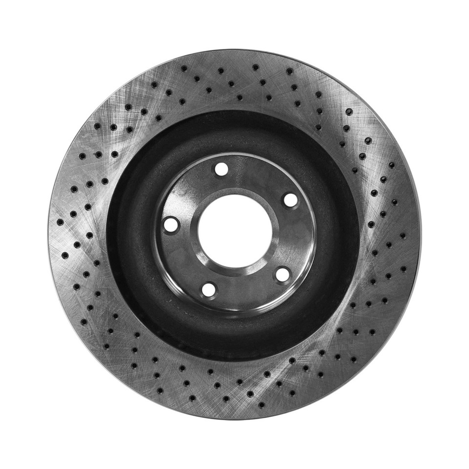 Front Cross-Drilled Disc Brake Rotors For 2005-2013 Chevrolet Corvette ...