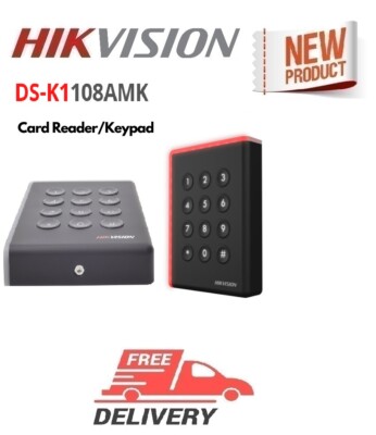 Hikvision DS-K1108AMK - Lettore di schede con tastiera Mifare cicalino integrato | eBay
