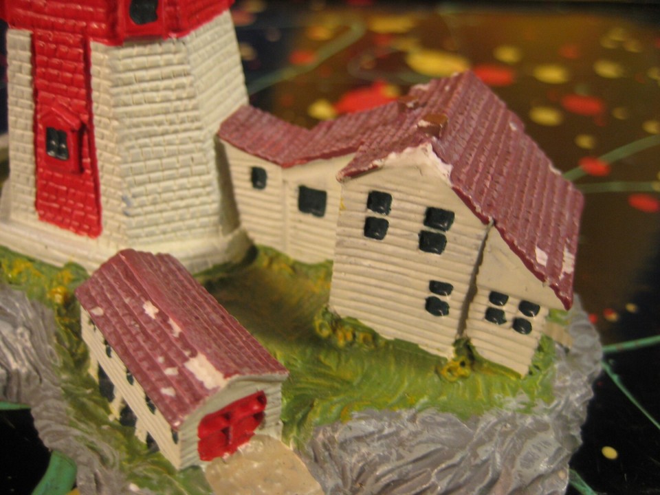 "East Quoddy Head Light" Spoontiques Miniature Maine Lighthouse Resin ...