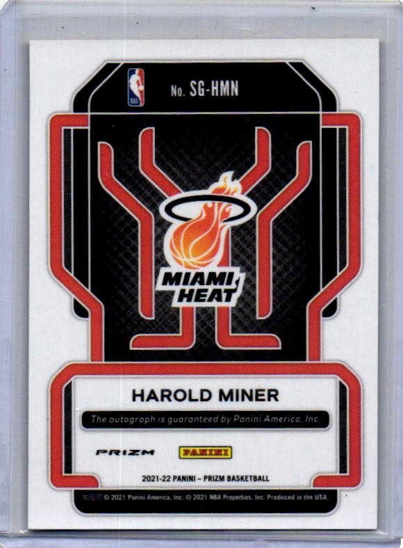 Harold Miner Prizm Choice Autograph Short Print | eBay